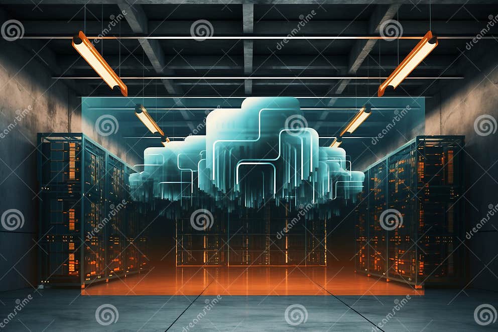 Cloud technology stock illustration. Illustration of access - 283346735