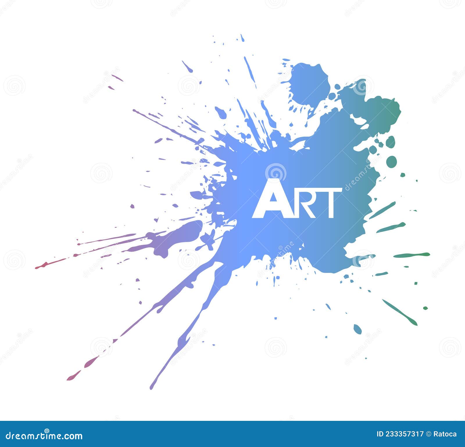 Design of Nice Color Ink Stain Stock Vector - Illustration of modern ...