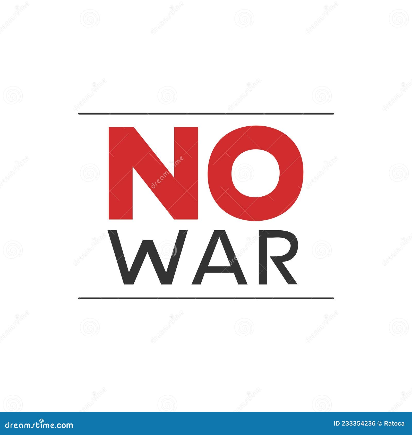 Design of no war message stock vector. Illustration of vector - 233354236