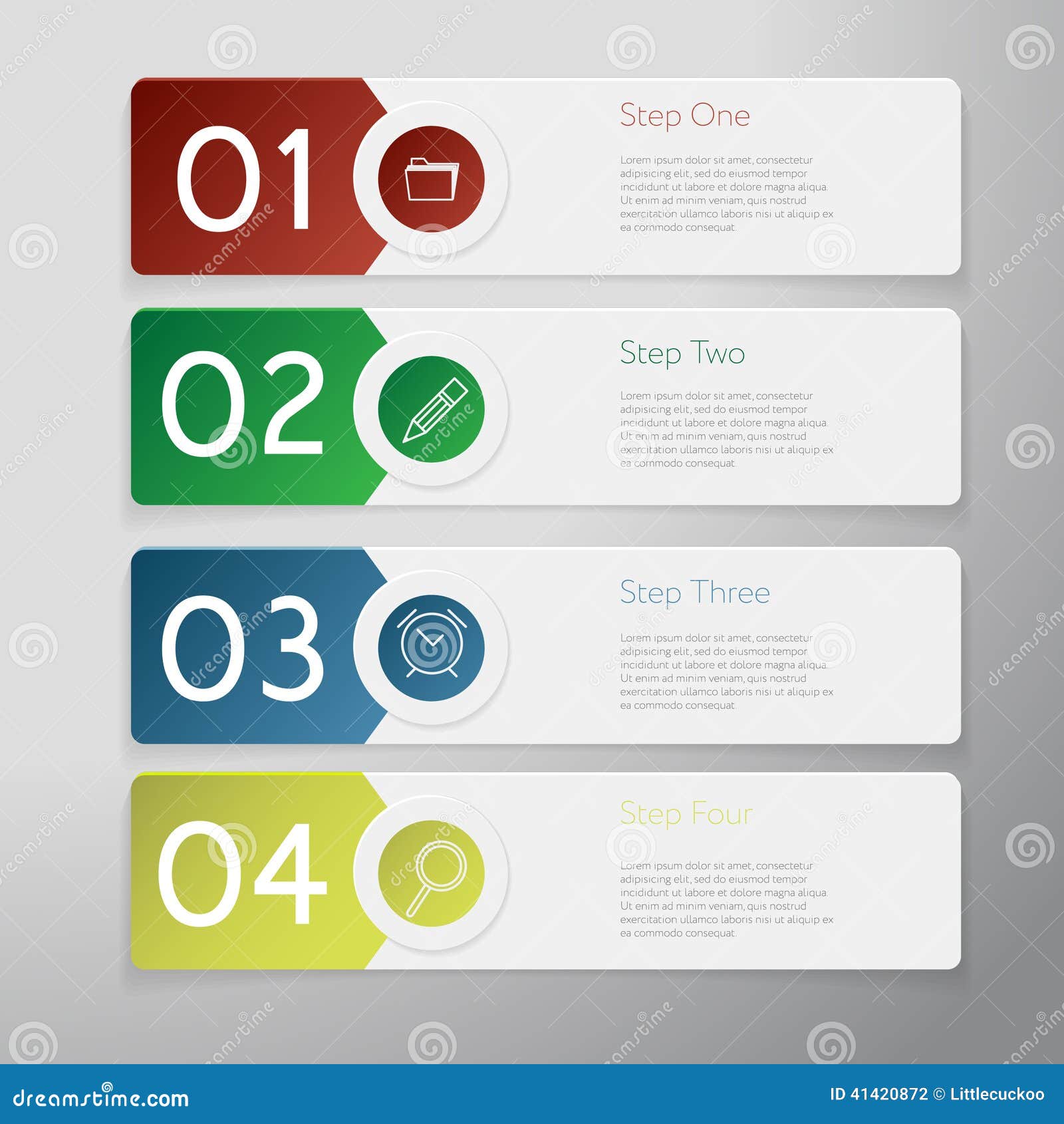 Design Number Banners Template Graphic or Website Layout Stock ...