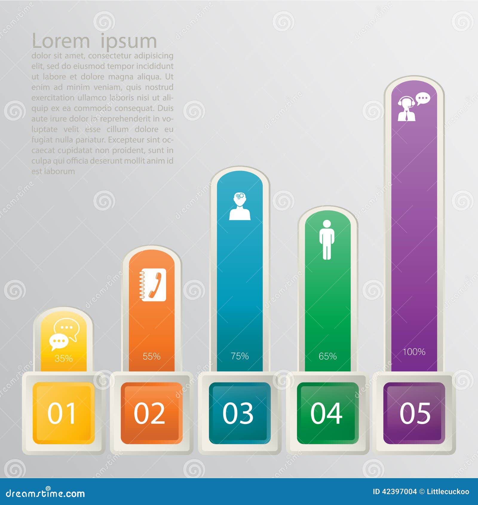 Design Number Banners Template Graphic or Website Layout Stock Vector ...