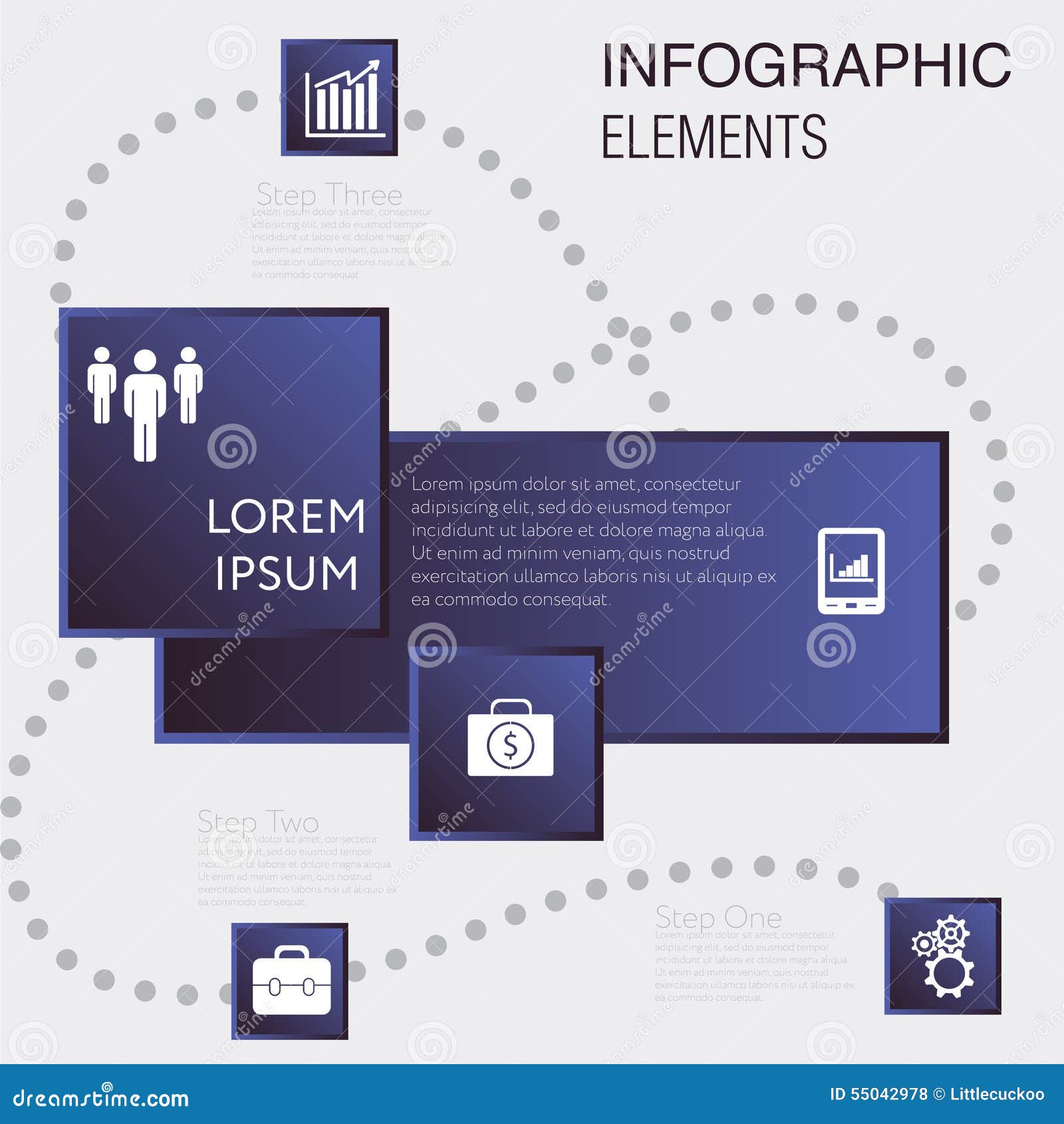 Design Number Banners Template Graphic or Website Layout Stock Vector ...