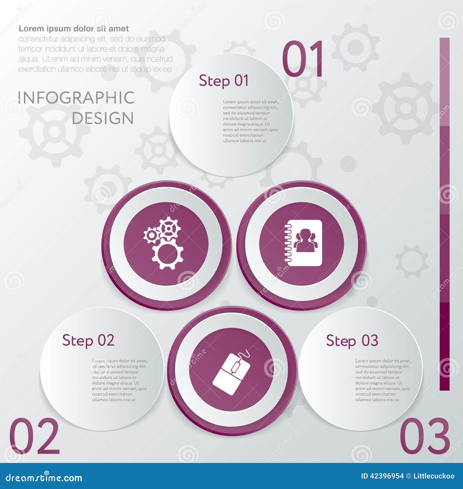 Design Number Banners Template Graphic or Website Layout Stock Vector ...