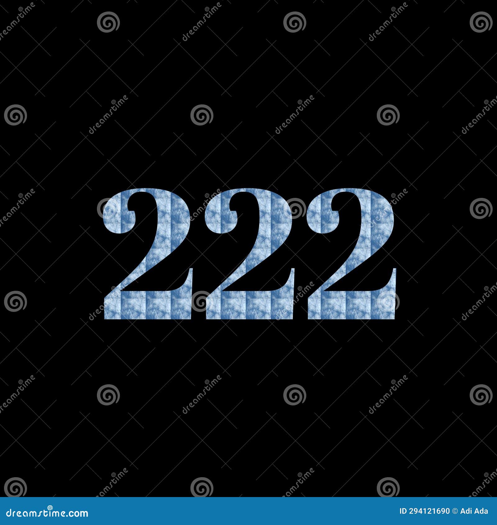 Design Number 222 on Black Background Stock Illustration - Illustration ...