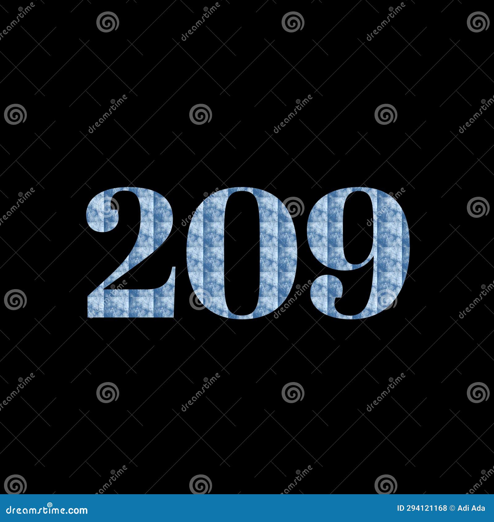 Design Number 209 on Black Background Stock Illustration - Illustration ...
