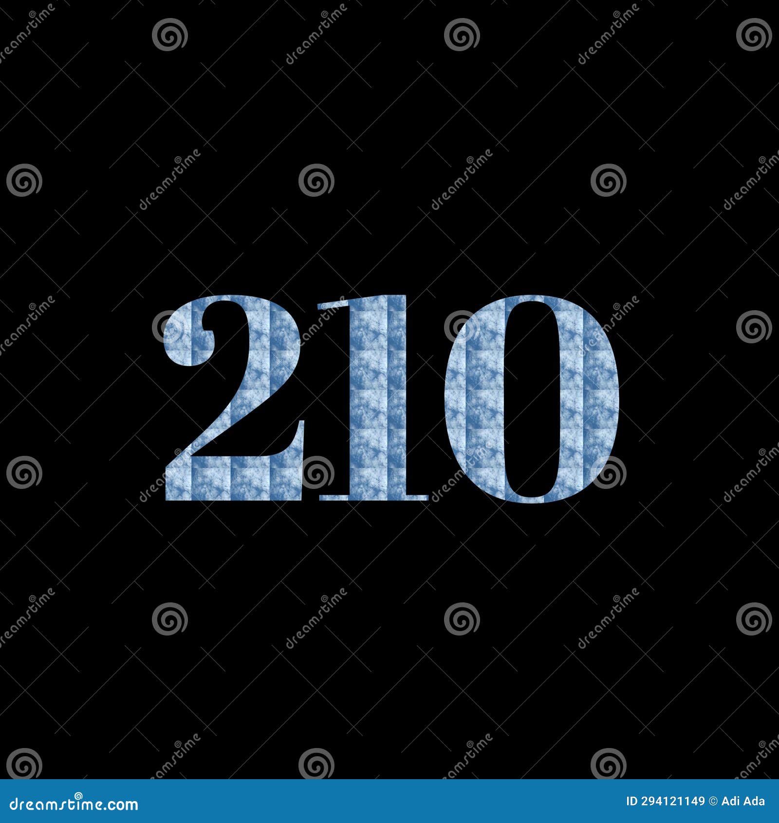 Design Number 210 on White and Black Background Stock Illustration ...