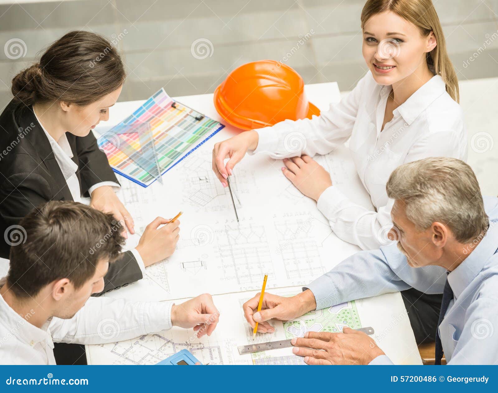 Design office stock photo. Image of engineers, architect - 57200486