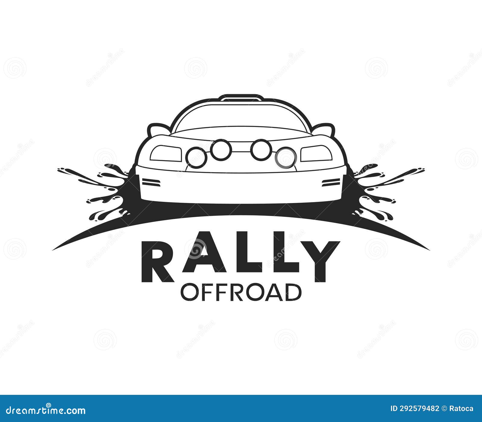 Design of Offroad Rally Car Stock Vector - Illustration of sport ...