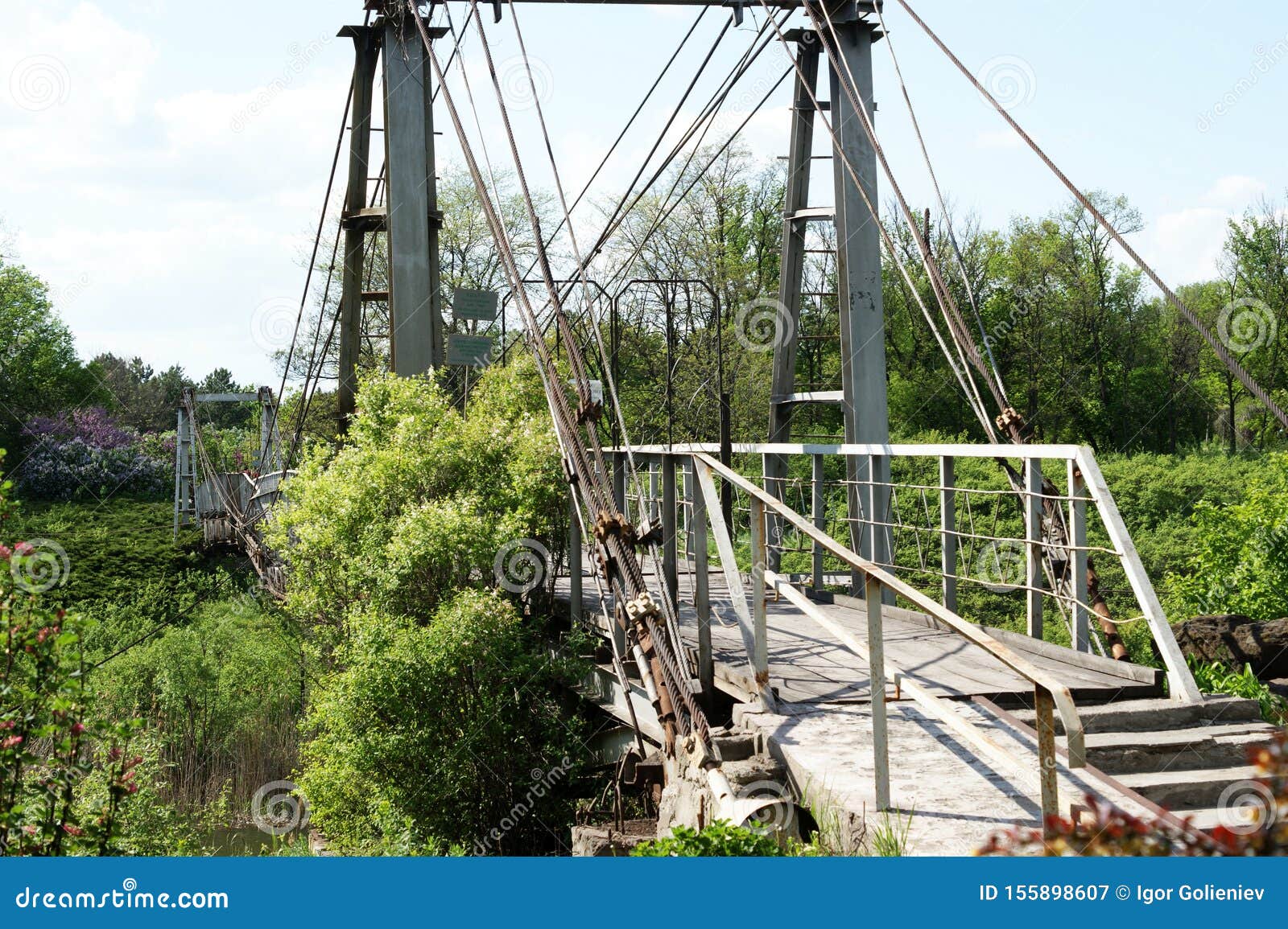 Dilapidated Bridge Reclaimed By Nature Royalty-Free Stock Photography ...