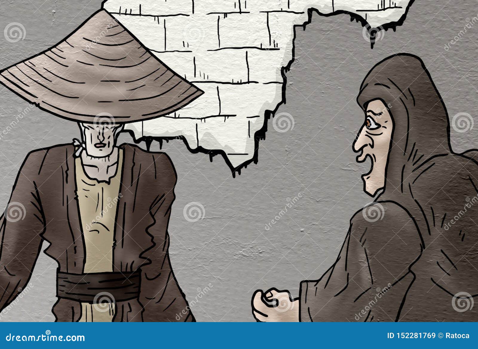 Wise Man Draw Royalty-Free Stock Photography | CartoonDealer.com #117983267