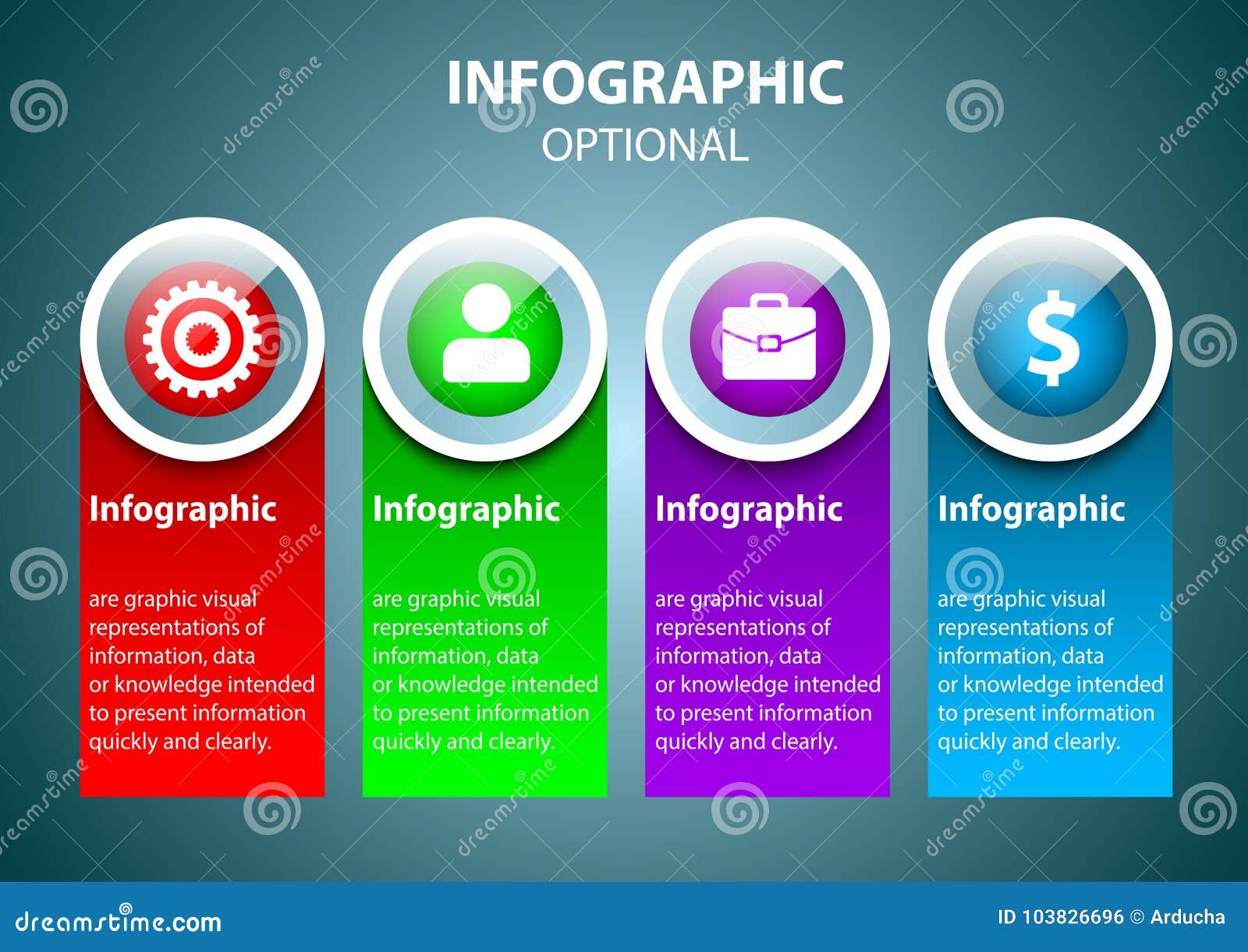 Infographic Transparent Optional Buttons Stock Vector - Illustration of ...