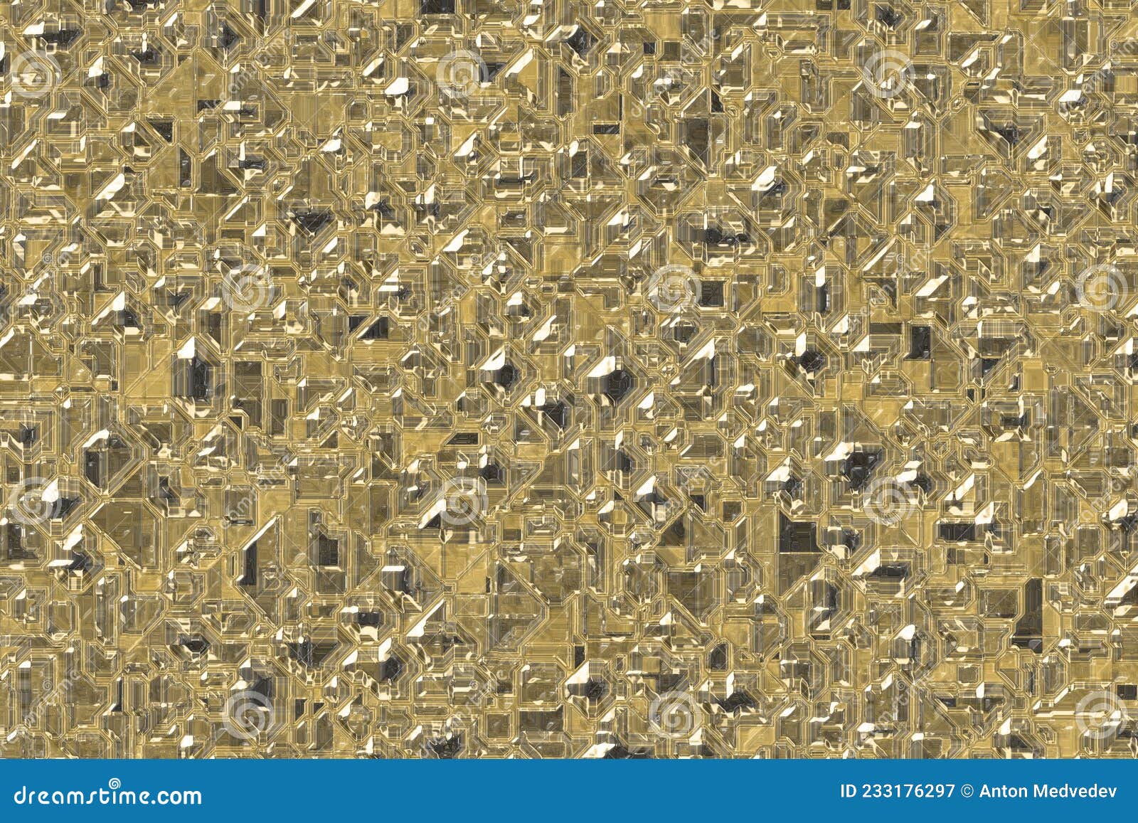 Design Orange Optic Crystals Pattern Digital Art Texture Illustration ...