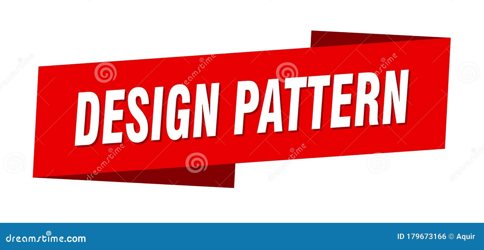Design Pattern Banner Template. Design Pattern Ribbon Label Stock ...