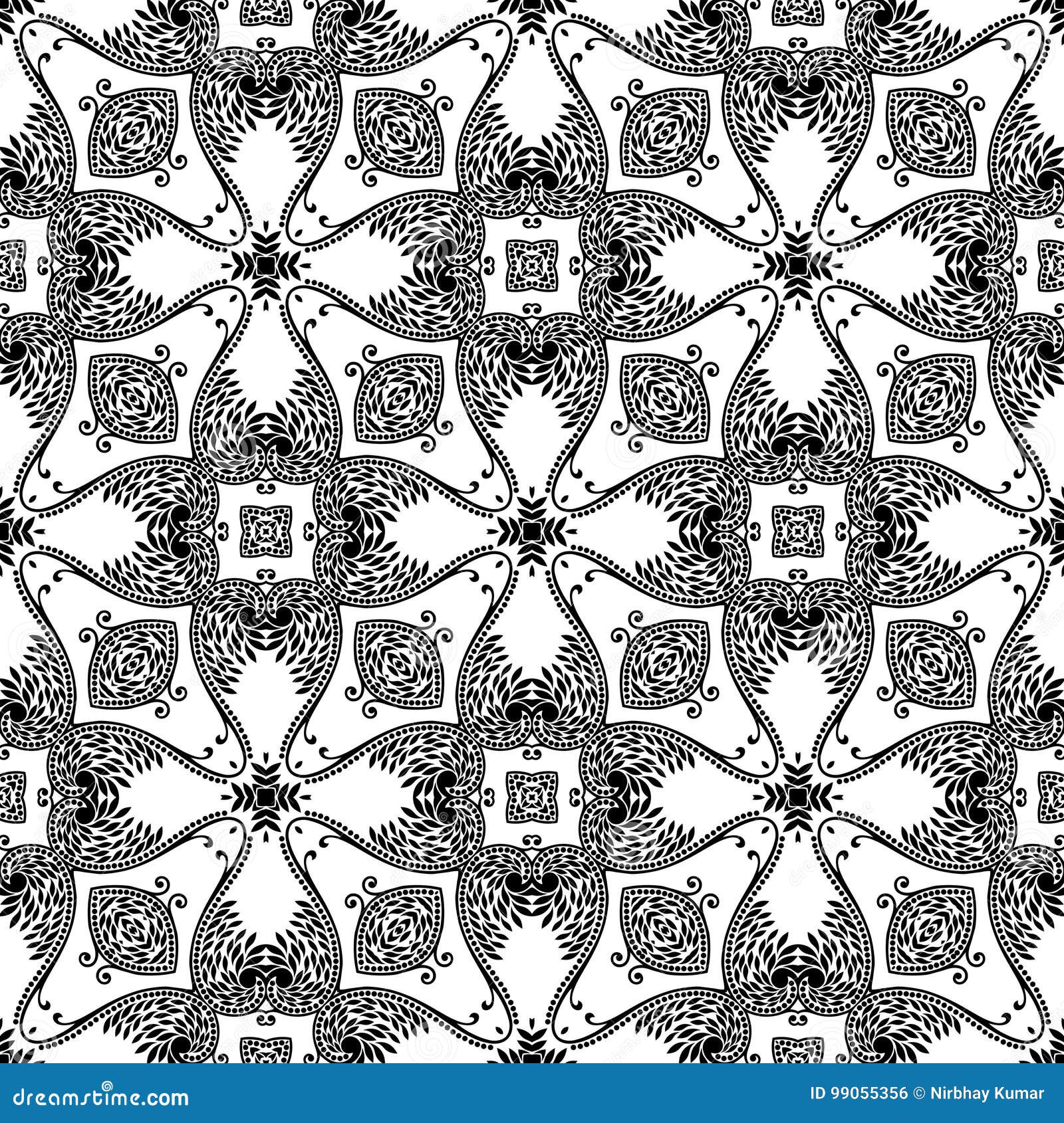 TWO COLOR PATTERN DESIGN stock vector. Illustration of print - 99055356