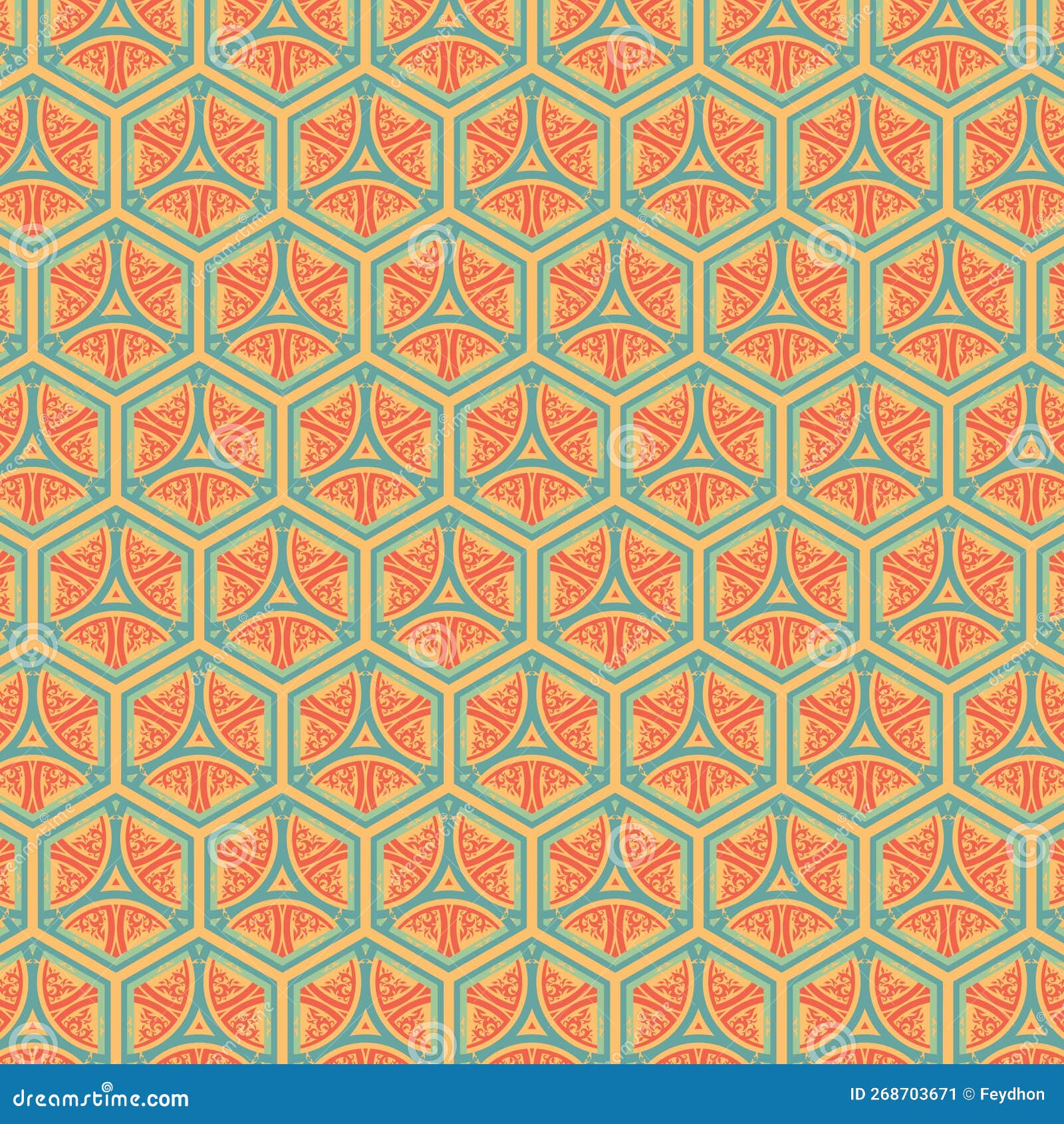 Hexagon Modular Formation: Hexuntara 007 Stock Illustration ...