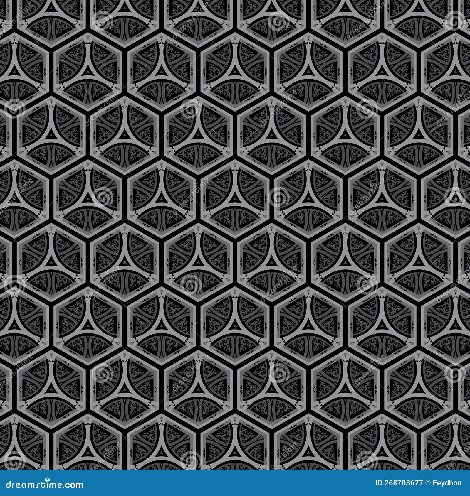 Hexagon Modular Formation: Hexuntara 008 Royalty-Free Stock Image ...