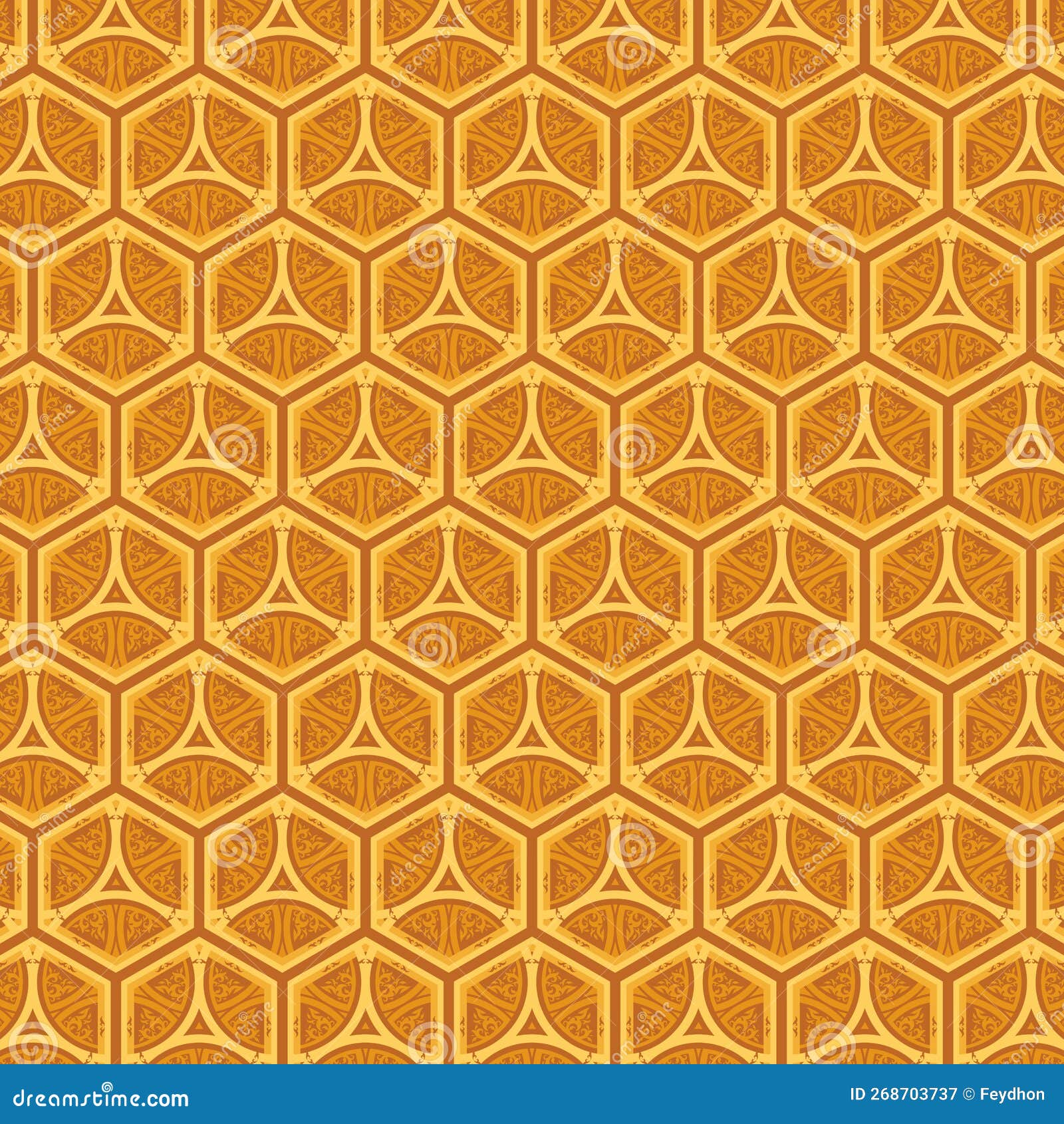 Hexagon Modular Formation: Hexuntara 003 Stock Illustration ...