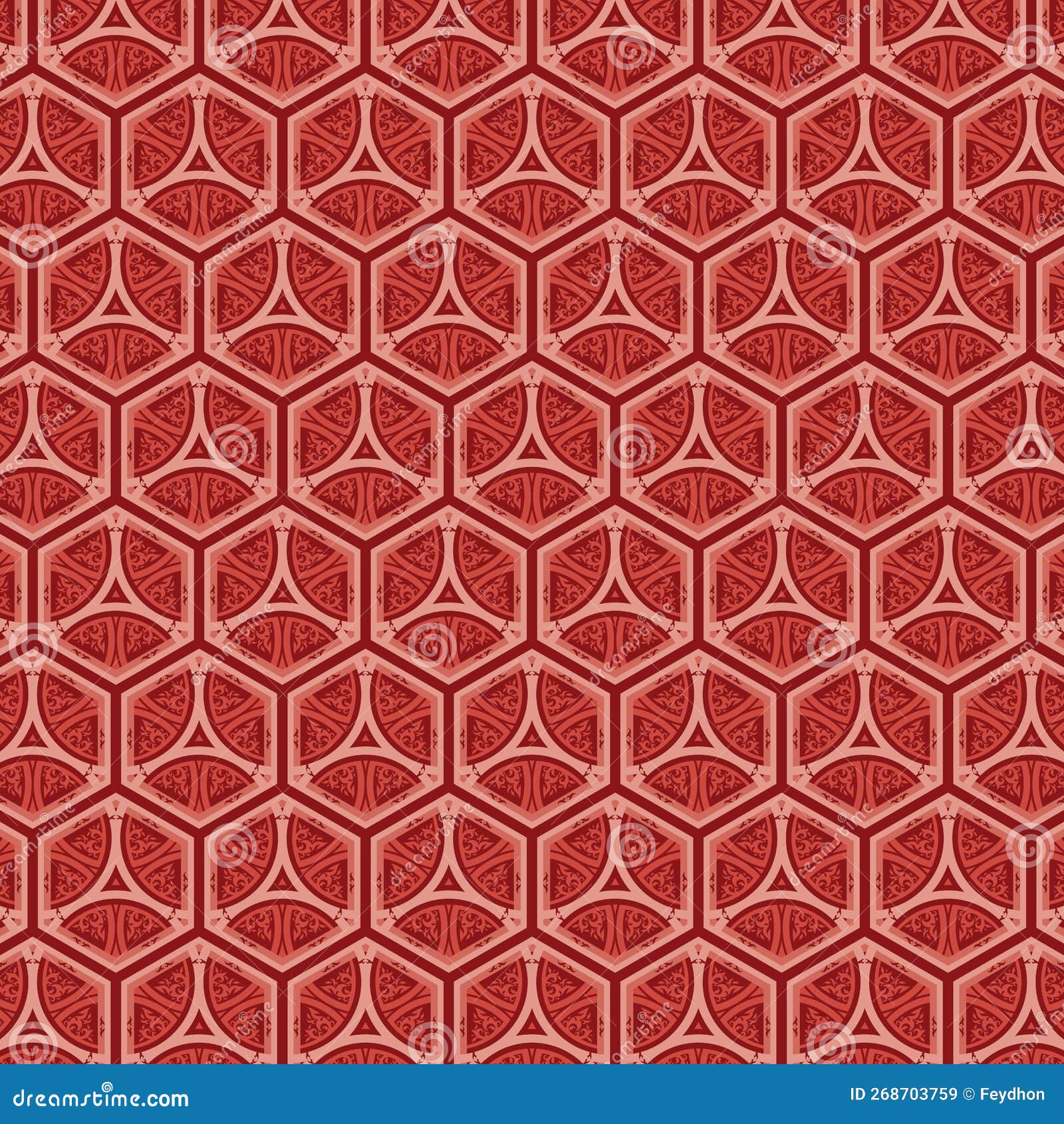 Hexagon Modular Formation: Hexuntara 002 Stock Illustration ...