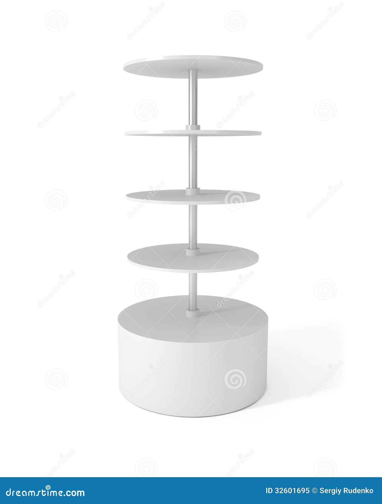 Design Pattern of Round Stand Isolated on White Stock Illustration ...