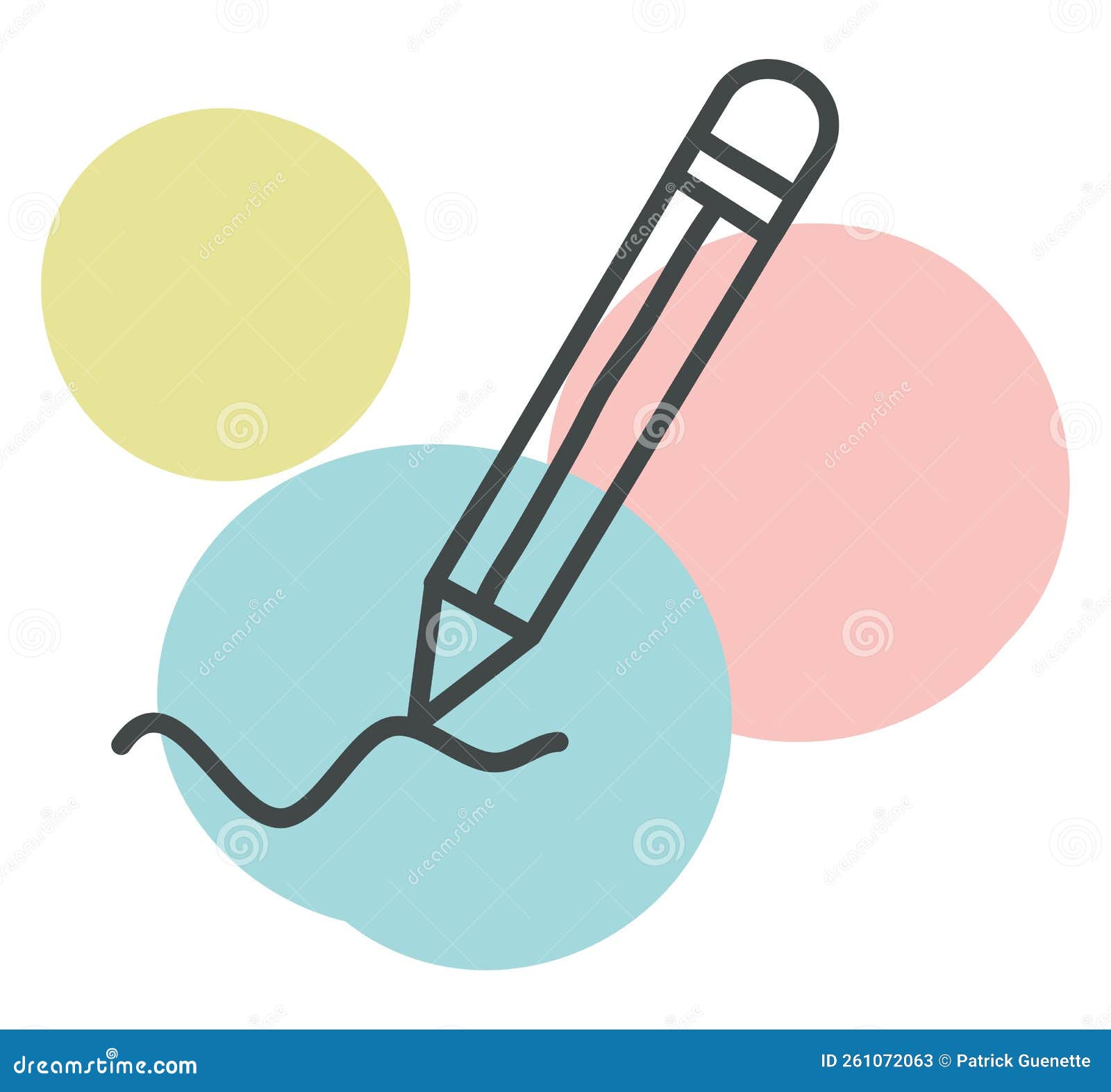 Design pen, icon stock vector. Illustration of creative - 261072063