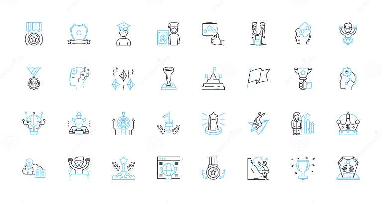 Design Phase Linear Icons Set. Ideation, Conceptualization ...