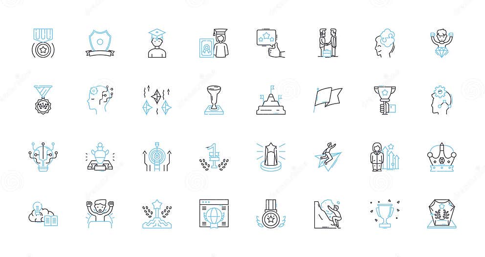 Design Phase Linear Icons Set. Ideation, Conceptualization ...