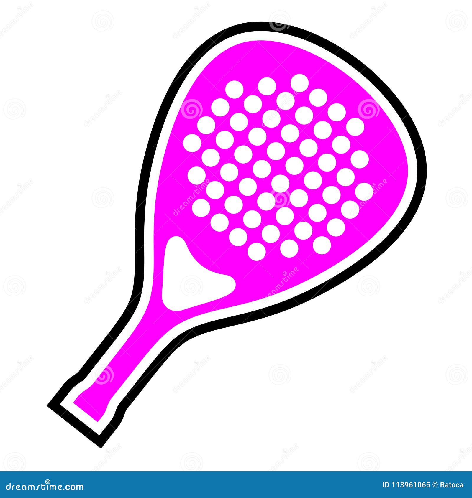 Padel Racket Illustration Cartoon Vector | CartoonDealer.com #111225399