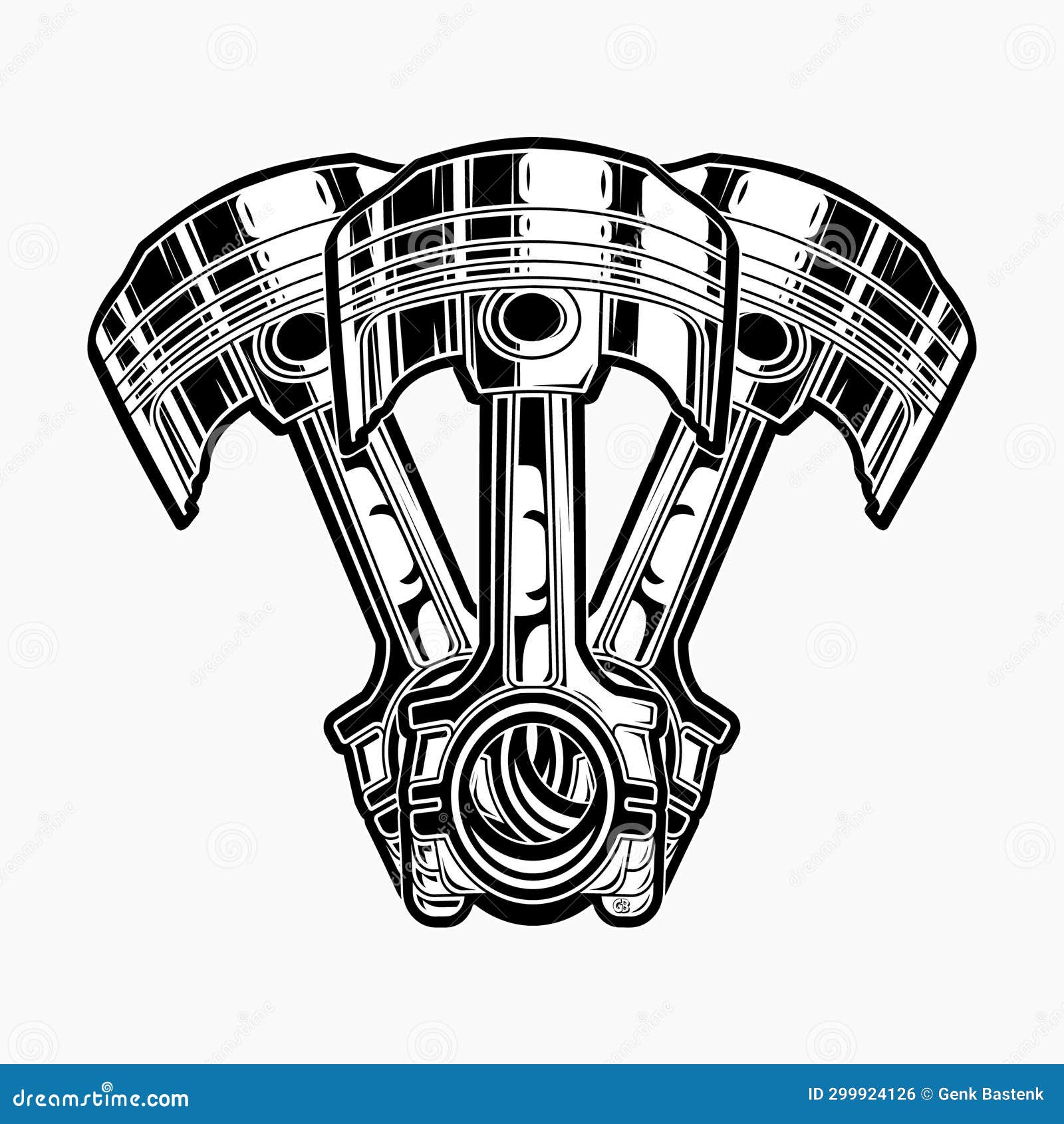 Piston Vector Image and Illustration Stock Illustration - Illustration ...
