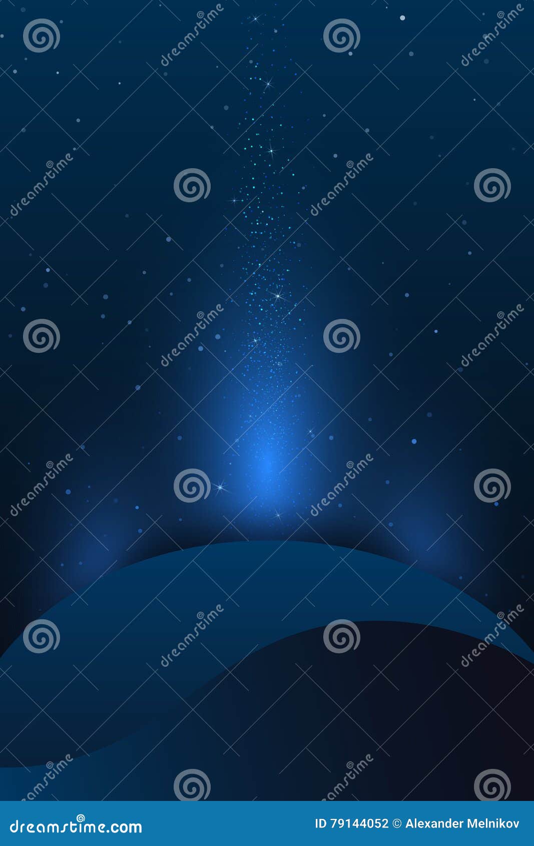 Design Postcard with Light Effects and Particles Stock Vector ...
