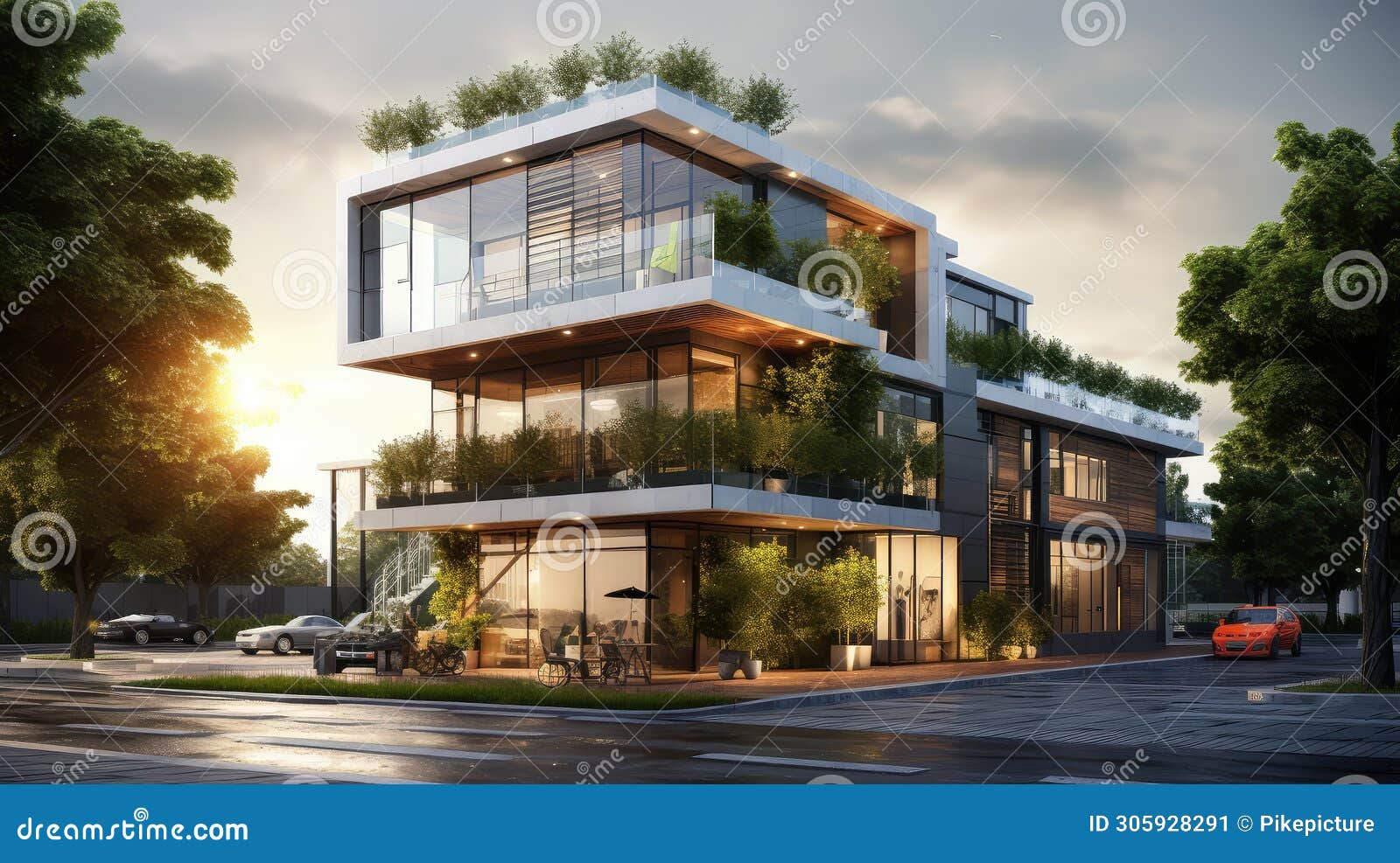 Design prefab building stock illustration. Illustration of contemporary ...