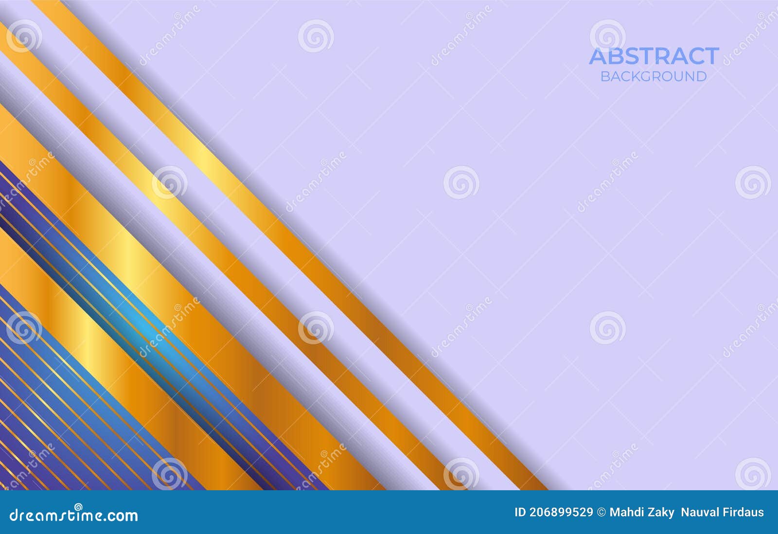 Design Presentation Blue and Gold Background Stock Vector ...