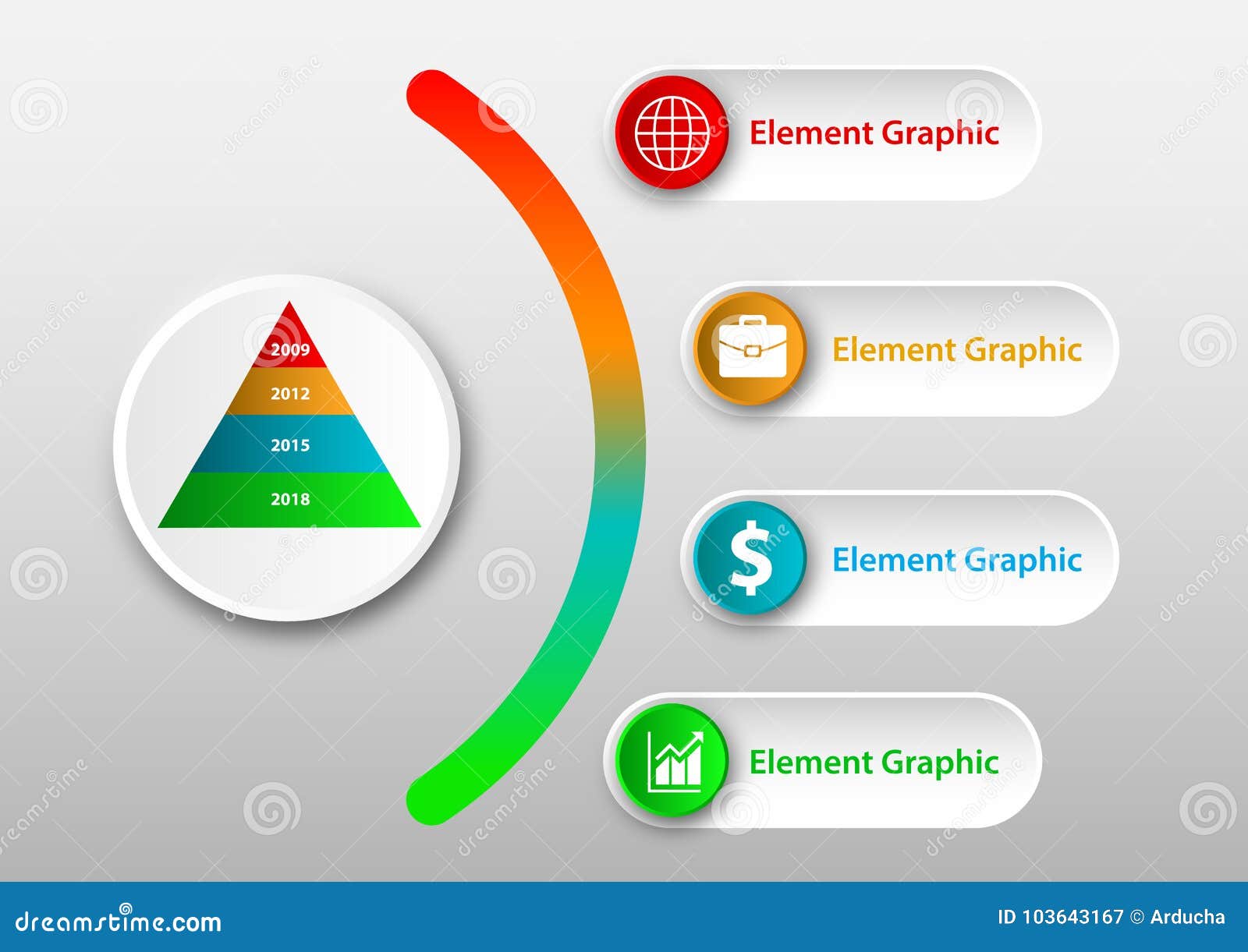 Button infographic stock vector. Illustration of design - 103643167