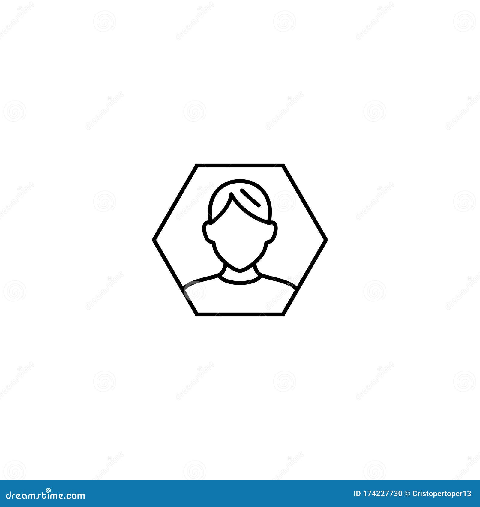 Design Profile Icon Male Vector Stock Vector - Illustration of modern ...