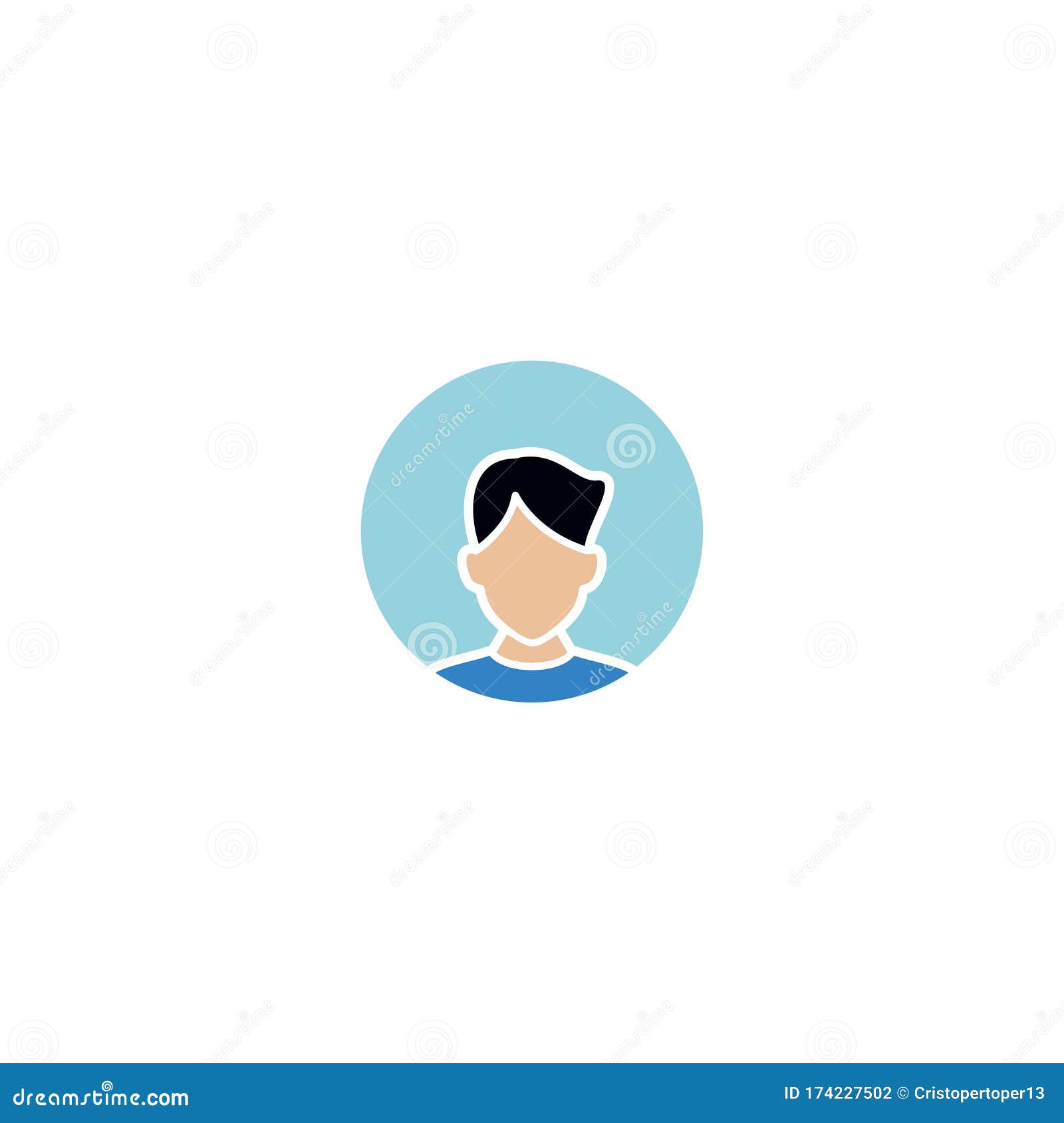 Design Profile Icon Male Vector Stock Vector - Illustration of male ...