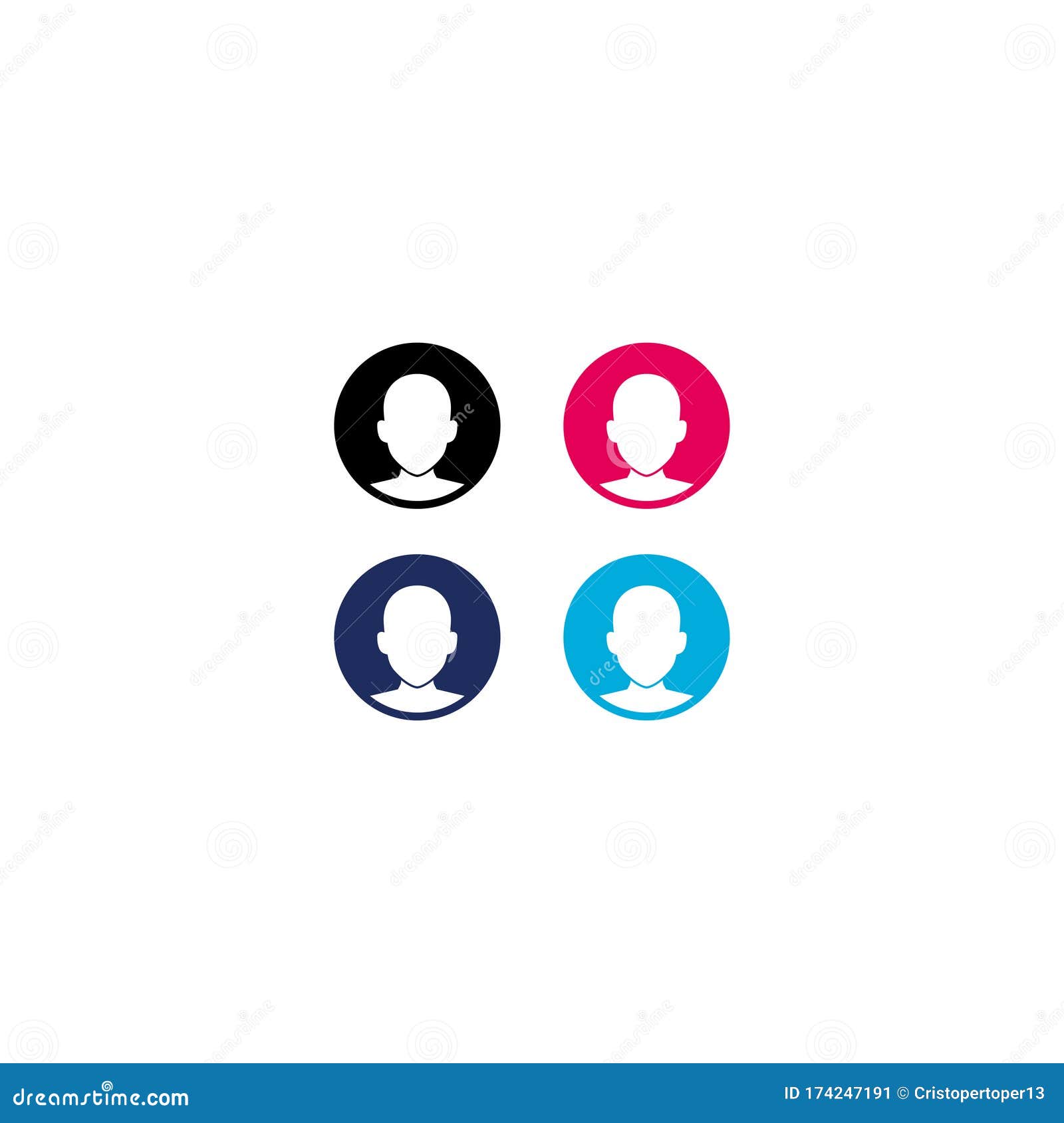 Design Profile Icon Vector stock vector. Illustration of modern - 174247191