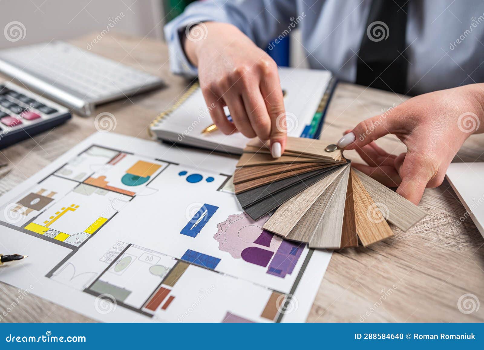 Design Project of a New House with Choose Perfect Color Stock Photo ...