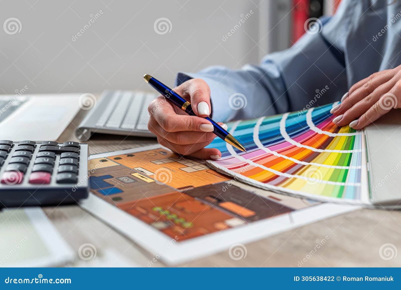 Design Project of a New House with Choose Perfect Color Stock Photo ...