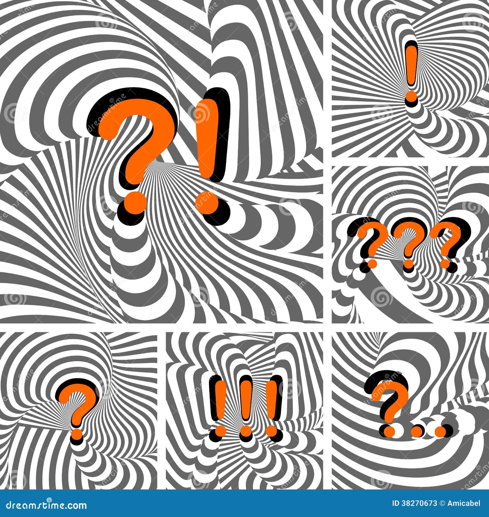 Design Punctuation Marks Set. Question and Exclama Stock Vector ...