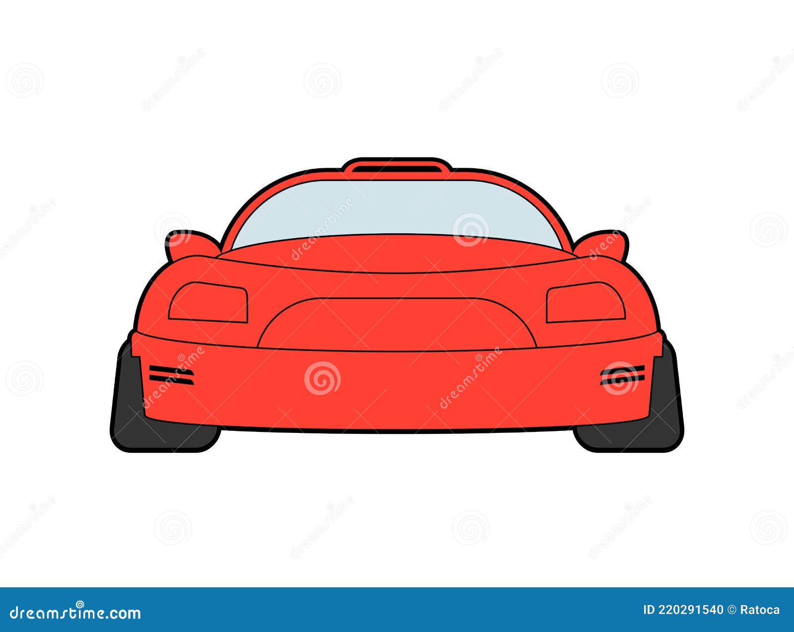 Design of red sport car stock vector. Illustration of technology ...
