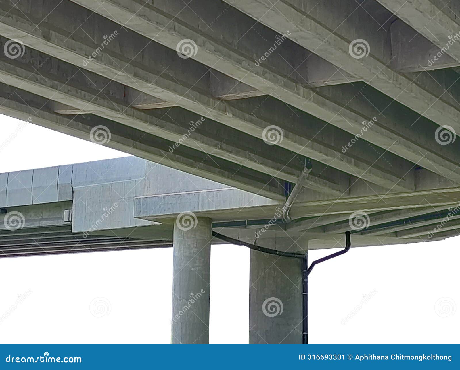 Design a Reinforced Concrete Structure at the Bottom of an Elevated Road Stock Image - Image of ...