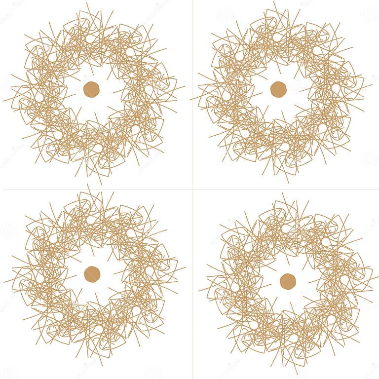 Design of Repeated Random Shapes - Four Symmetrical Random Shapes Stock ...