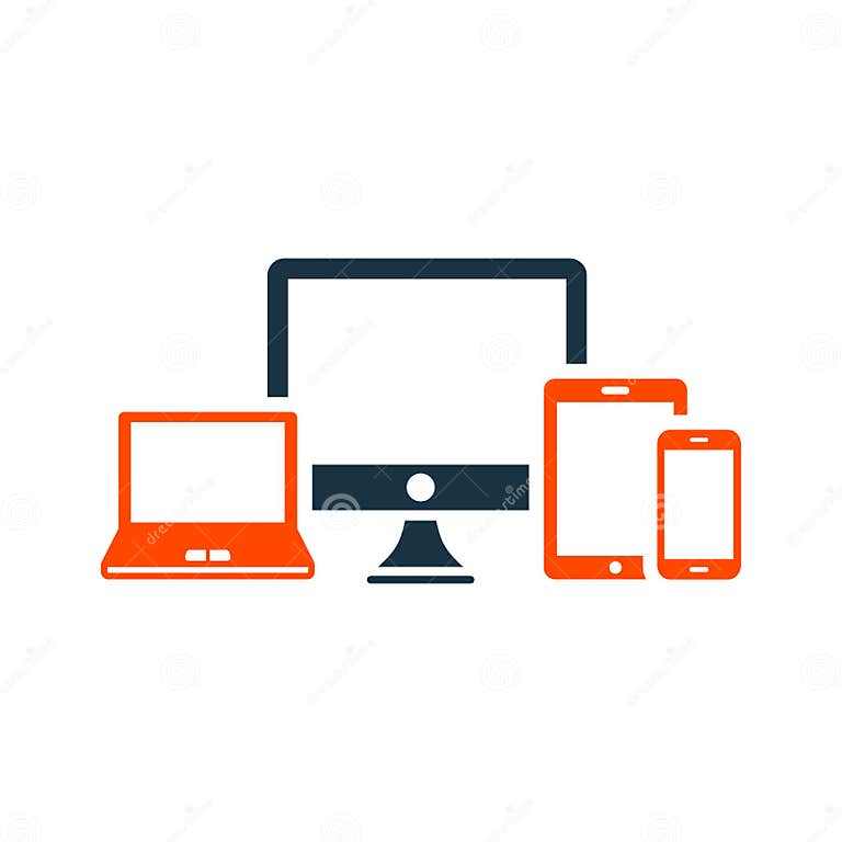 Design, Responsive, Mobile, Desktop Icon. Editable Vector Graphics ...