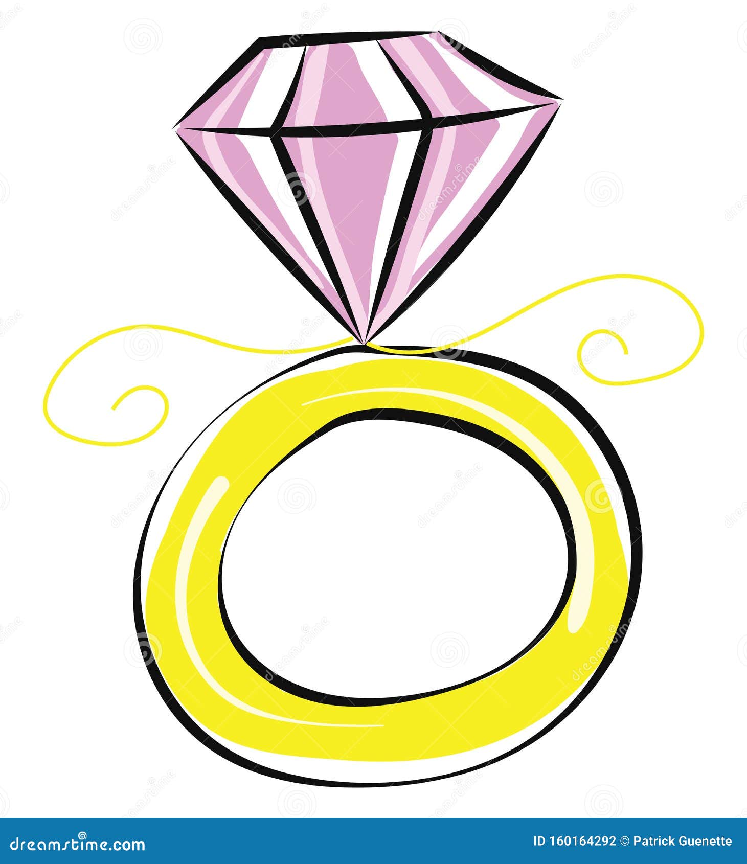 Image of a Diamond Ring, Vector or Color Illustration Stock Vector ...