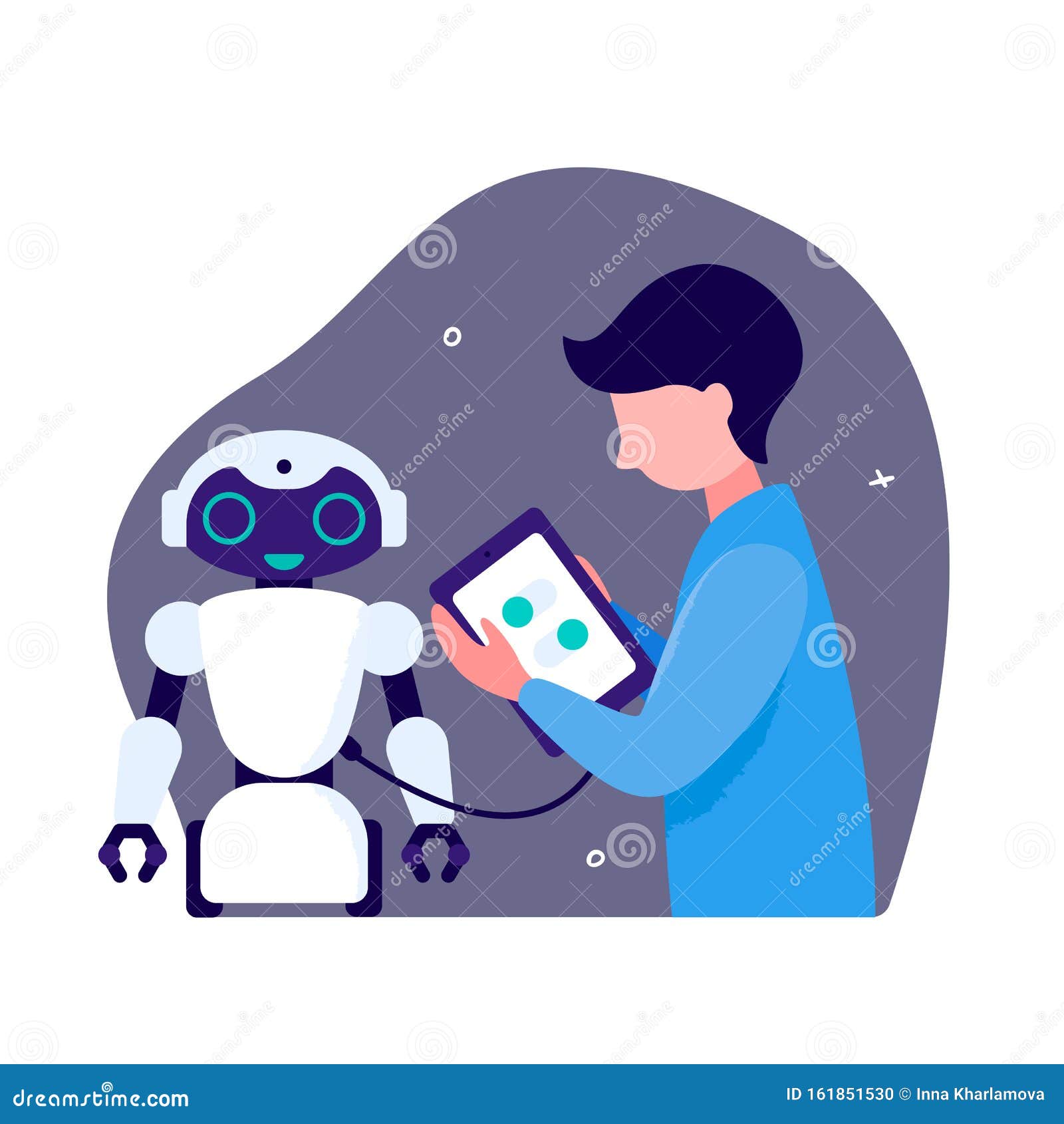 Design of Robots and Robotic Systems Stock Vector - Illustration of ...
