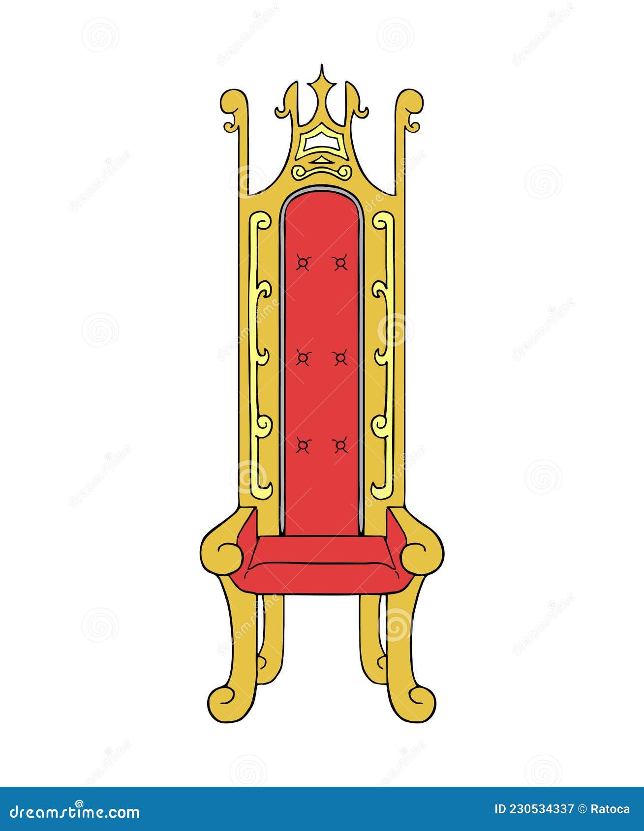 Royal Chair On A Pedestal. Place For The King. Royal Throne Royalty ...