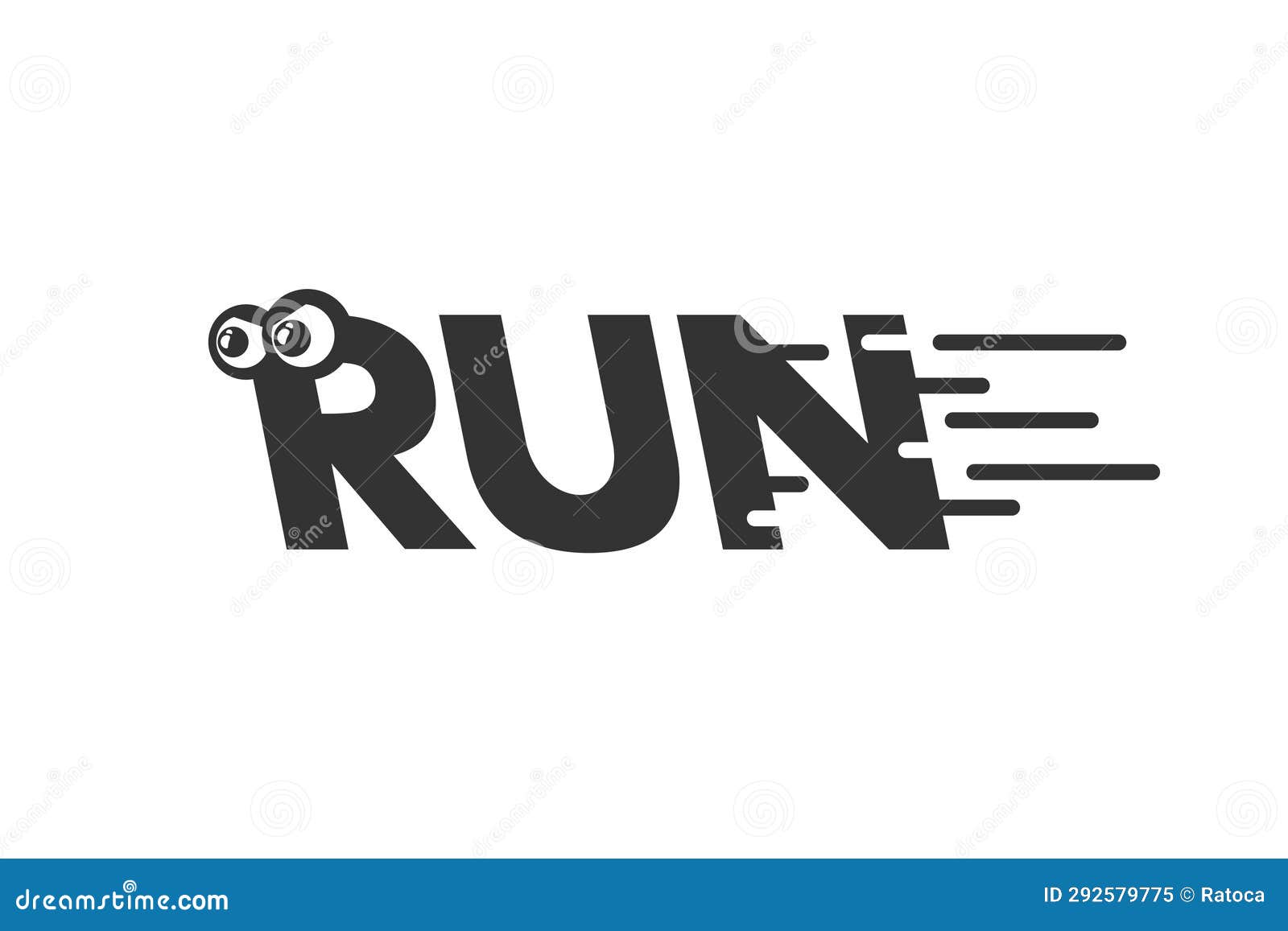 Design of run symbol stock vector. Illustration of brand - 292579775