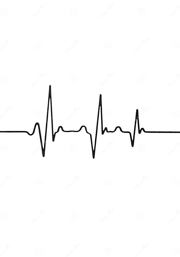 Draw heartbeat stock illustration. Illustration of logo - 330143880