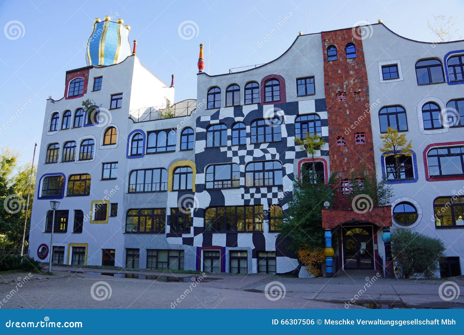 Design School in Germany by Hundertwasser Stock Photo - Image of gold ...