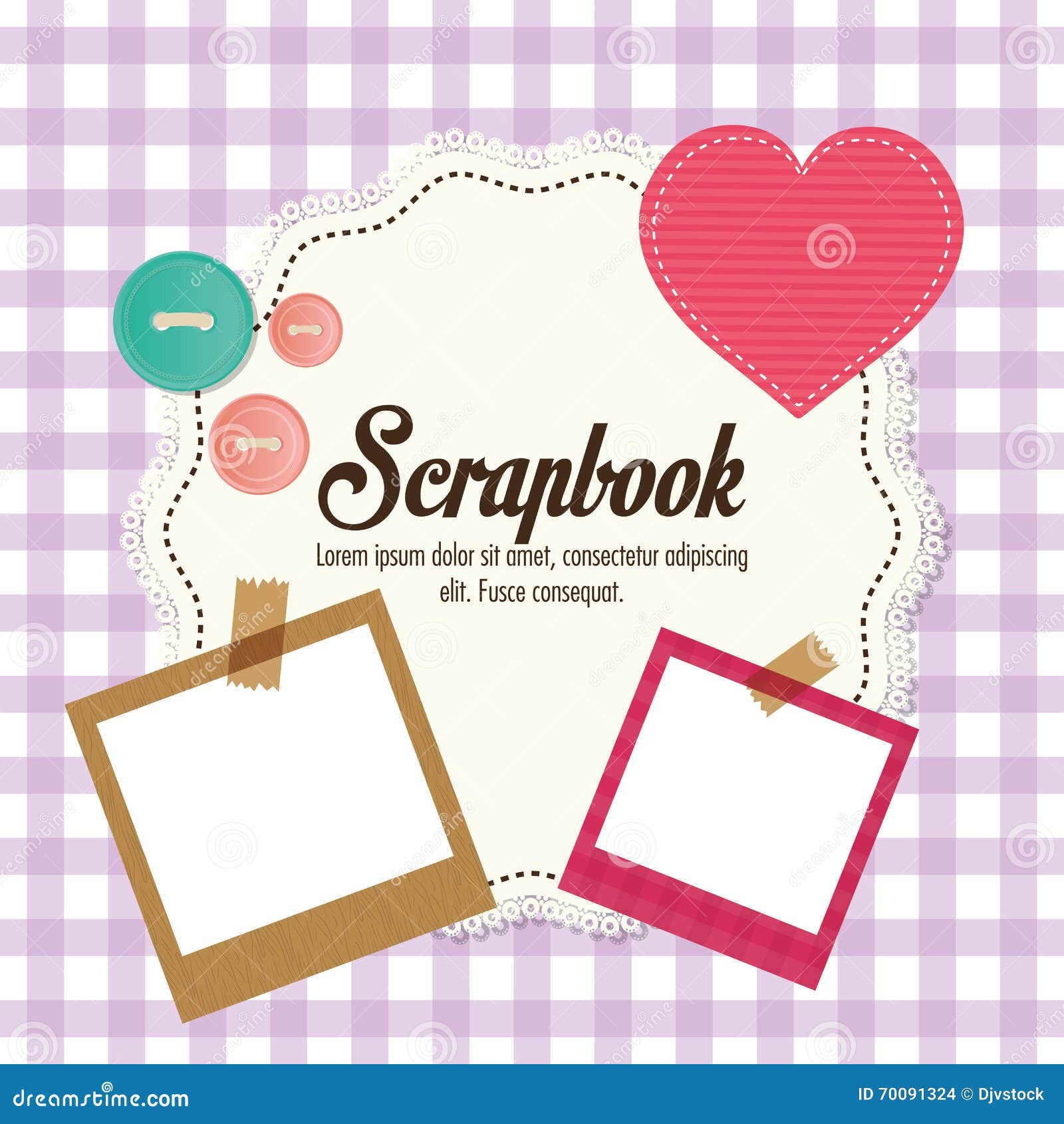 Design of Scrapbook Icons, Vector Design Stock Vector - Illustration of ...