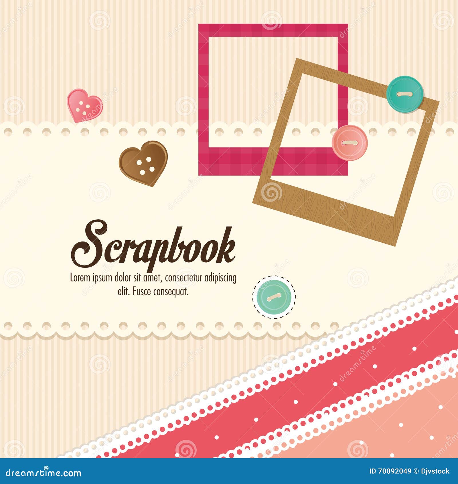 Design of Scrapbook Icons, Vector Design Stock Vector - Illustration of ...